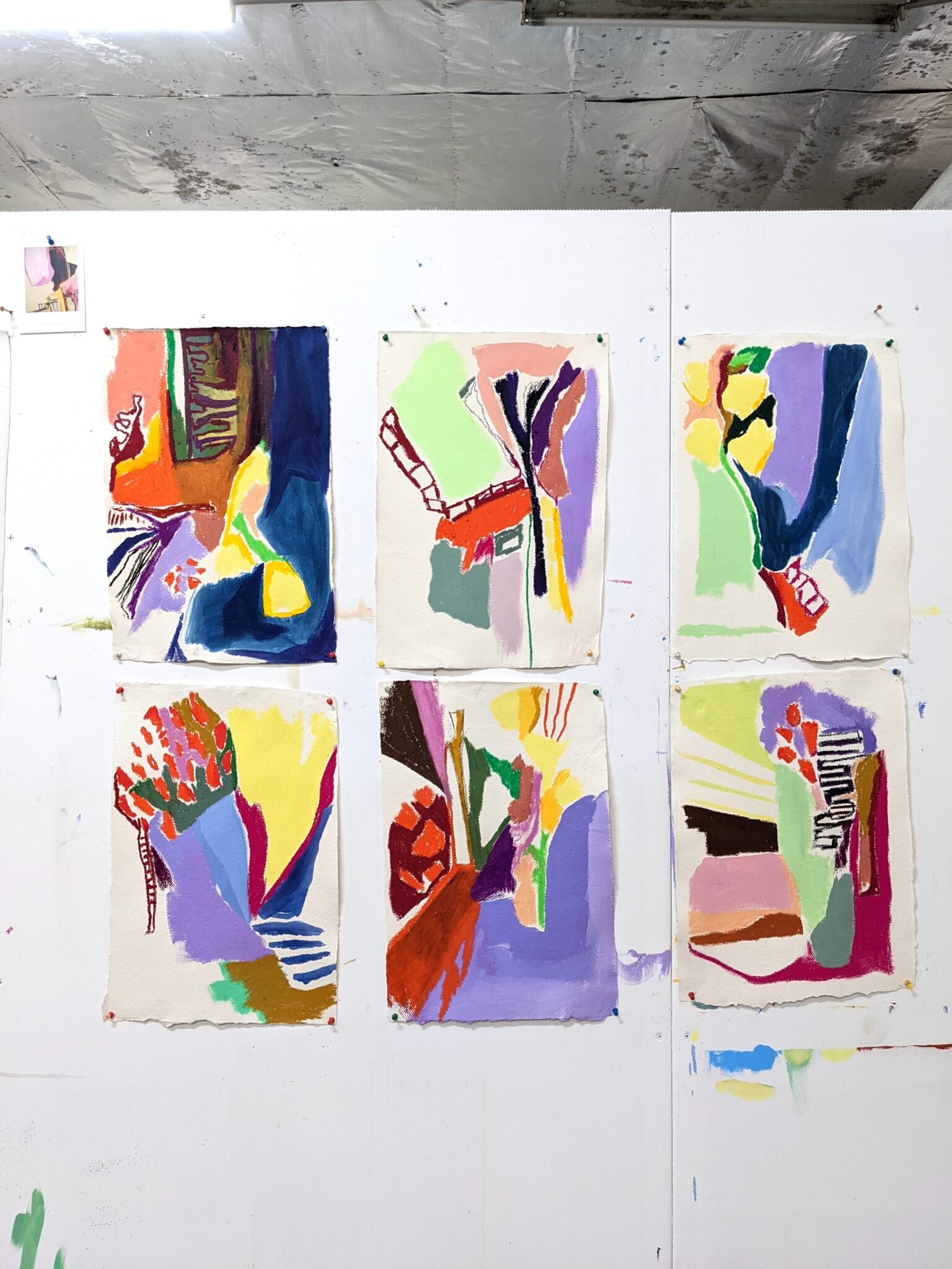 Original modern paintings by London abstract artist Kate Dolan.