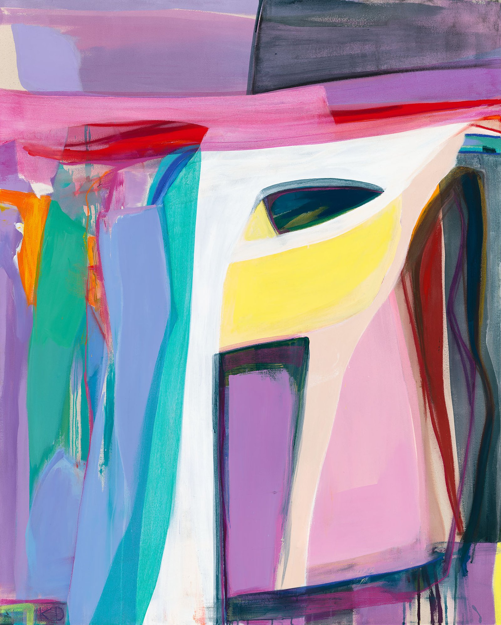 Original modern paintings by London abstract artist Kate Dolan.